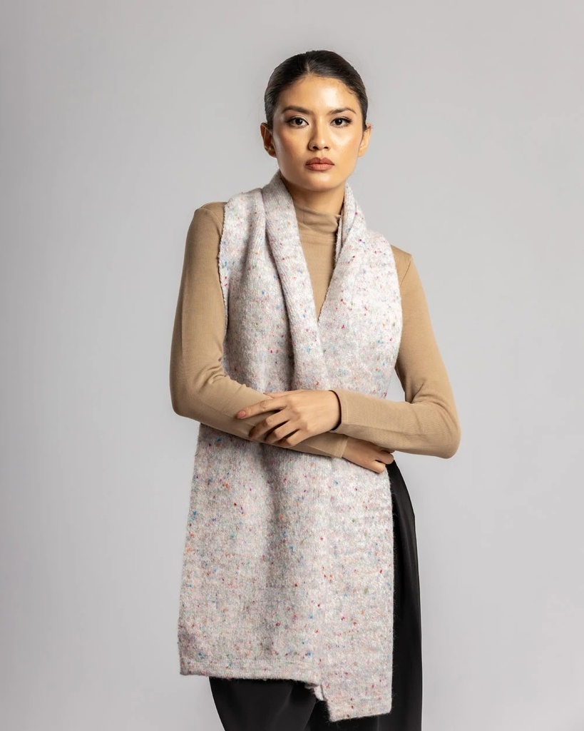 Salt Solid Wool Blend Muffler - Pink | Jeevee